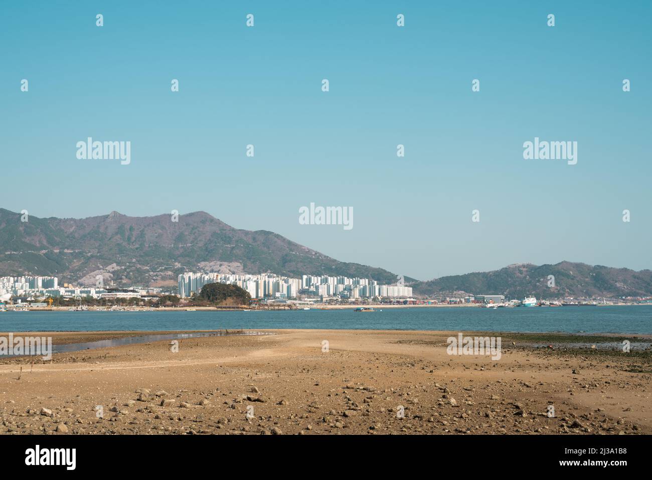 Jinhaeru beach park in Changwon, Korea Stock Photo - Alamy