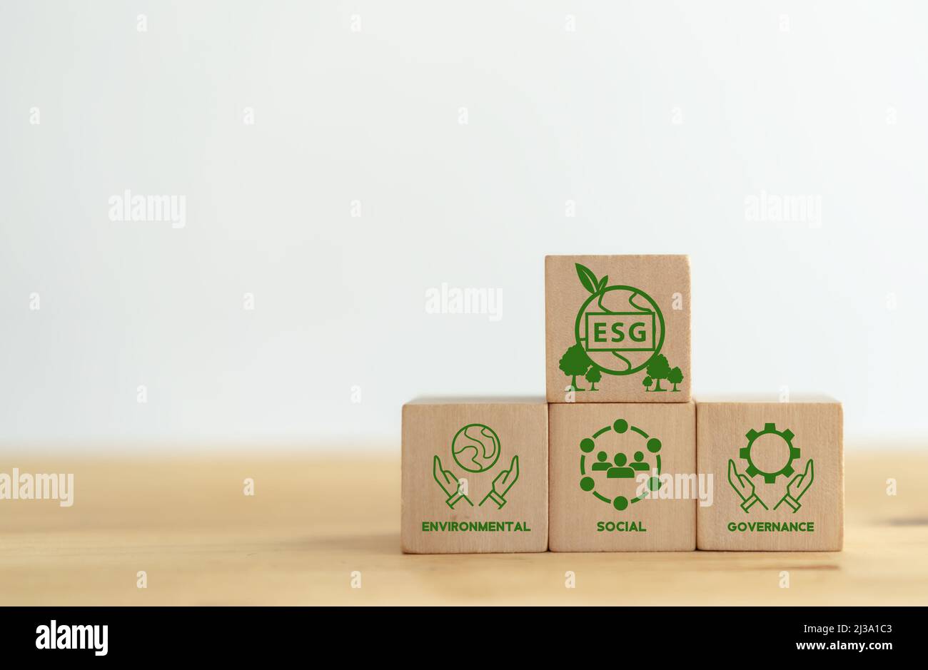 ESG concept of environmental, social and governance. Sustainable ...