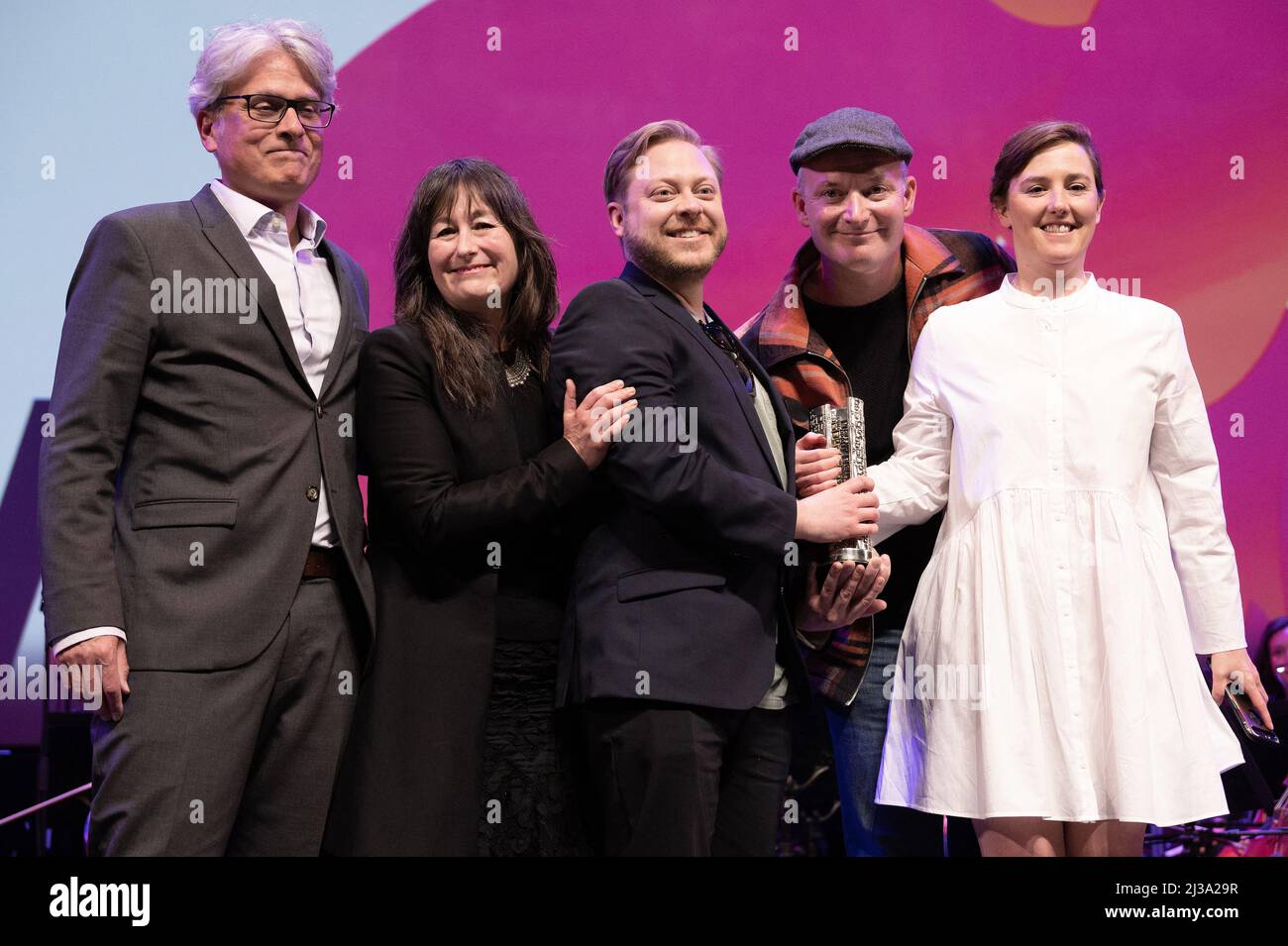 Cannes, France. April 06, 2022, Nicola Merola, Marie-Eve Pelletier ...