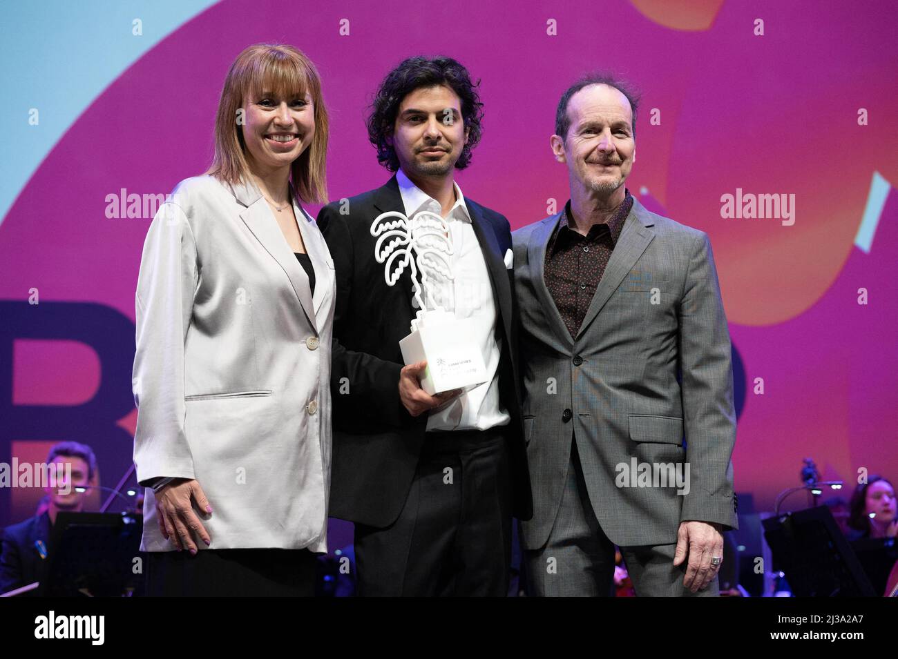 Cannes, France. April 06, 2022, Alex Eslam from Souls poses as he ...