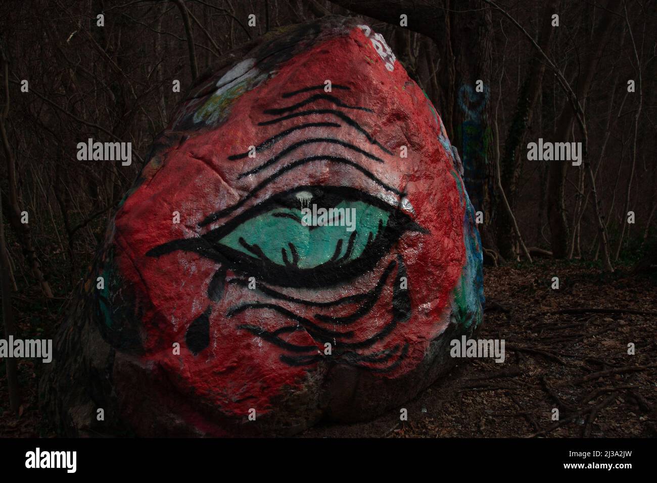 Graffiti eye hi-res stock photography and images - Alamy