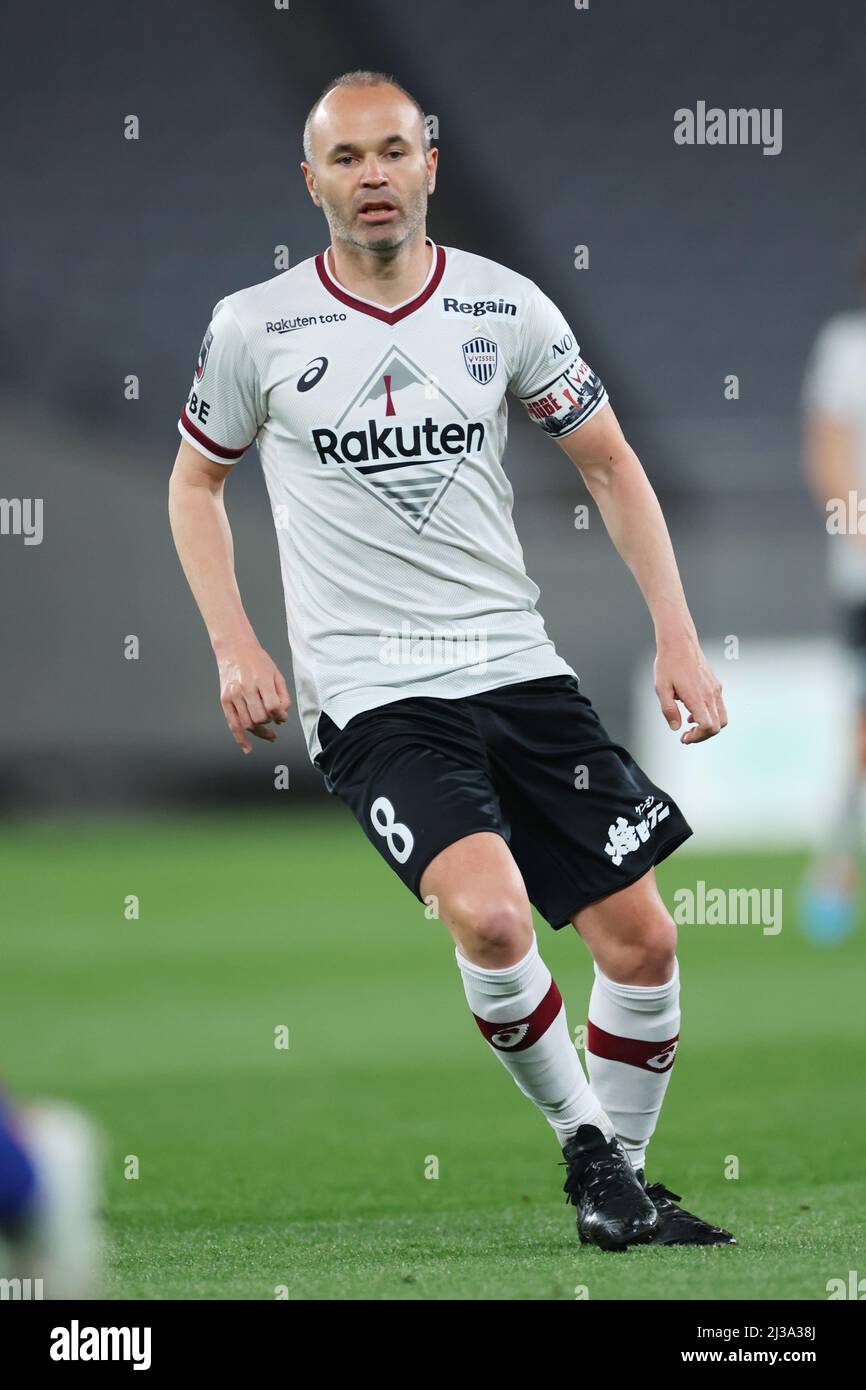 Ajinomoto Stadium, Tokyo, Japan. 6th Apr, 2022. Andres Iniesta (Vissel ...