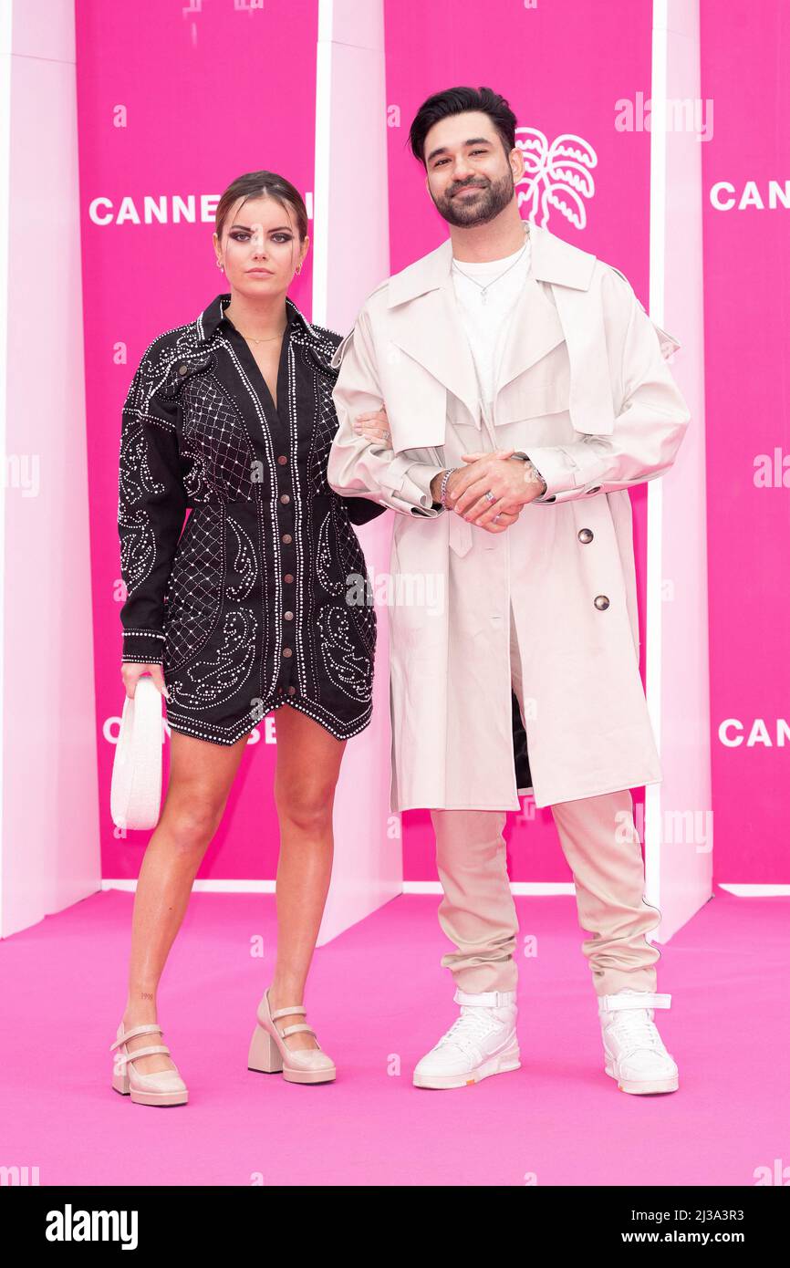 Cannes, France, April 06, 2022, Romane Jimonet aka Romy and Anil ...