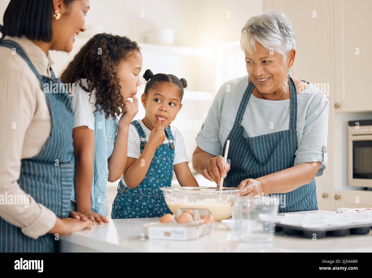 Your mom likes to like the bowl when she was your age. Shot of a multi ...