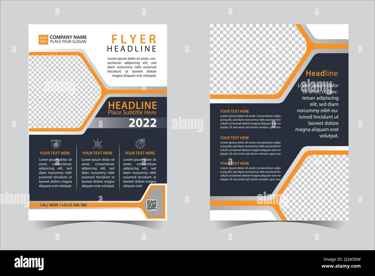 Yellow and Black Cover Designs for Annual Report, Brochures, Flyers ...