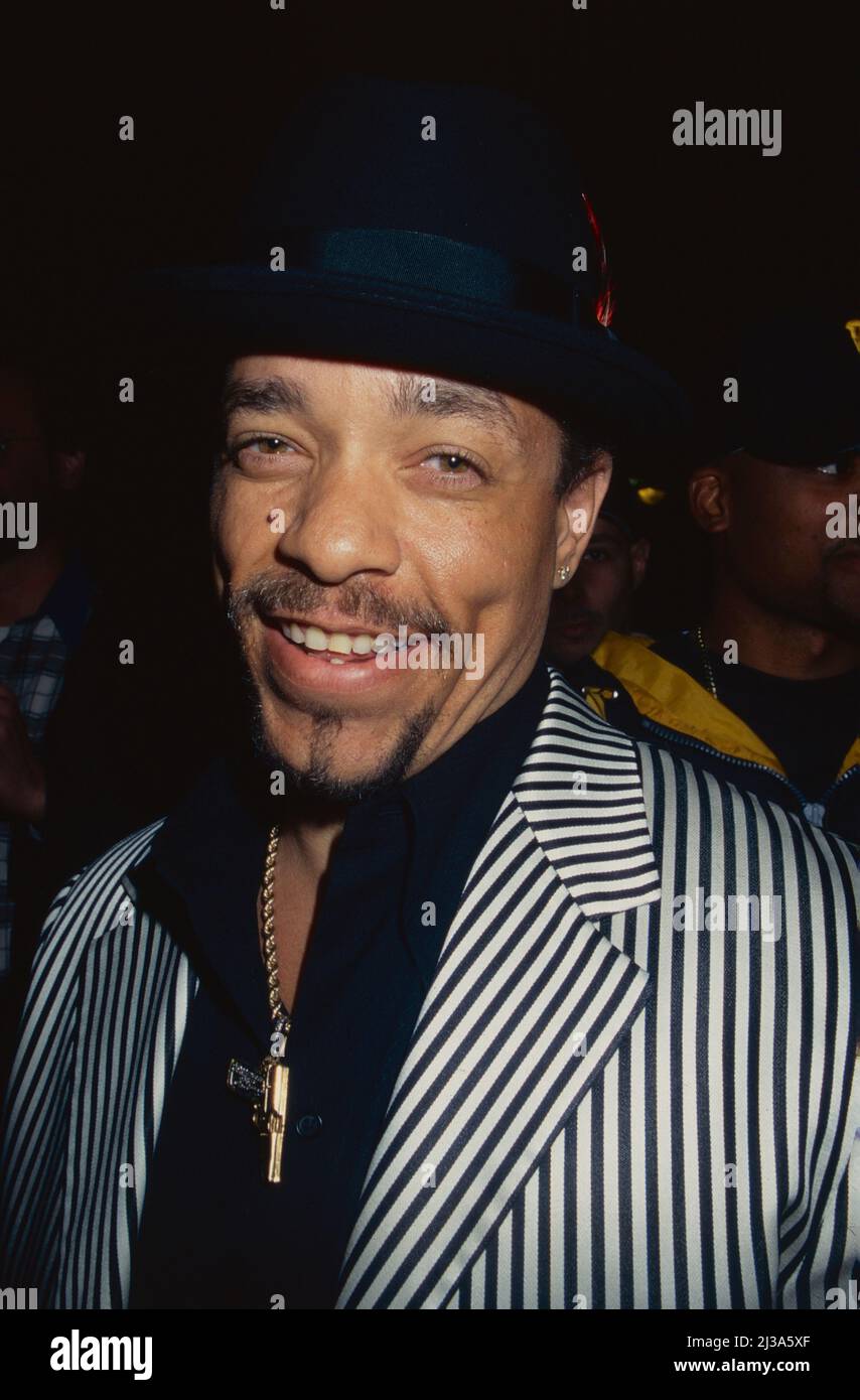 Ice-T at the Versus Spring/Summer 1997 Fashion Show at Bryant Park in ...