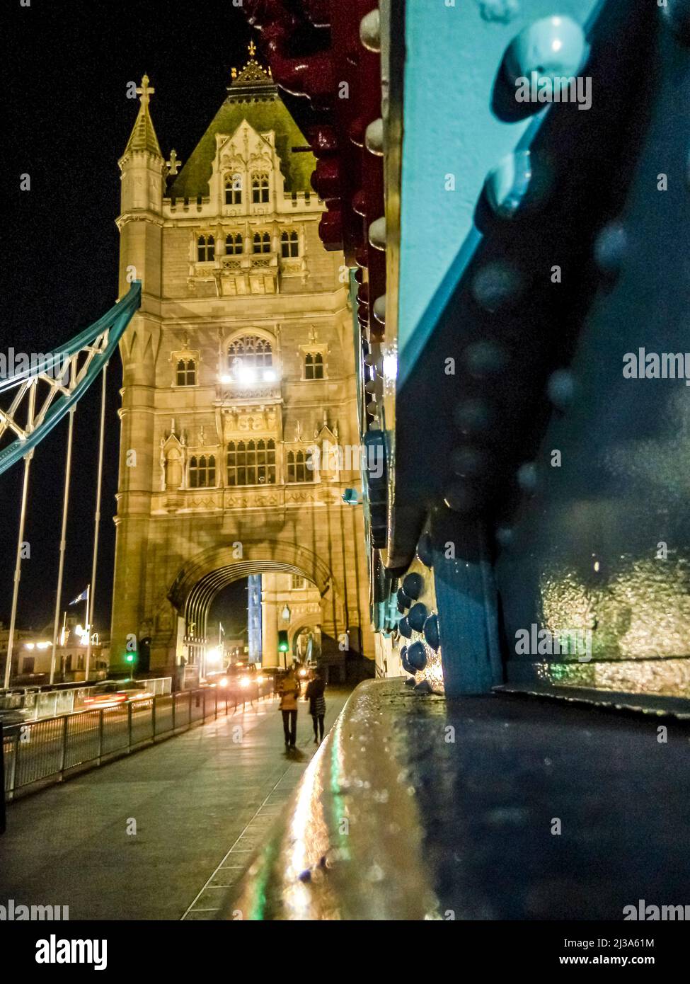 Newly painted iron structures of the Tower Bridge in London Stock Photo ...