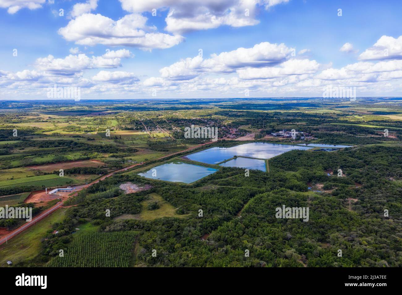 Aerial view of Mauricio Jose Troche in Paraguay Stock Photo - Alamy
