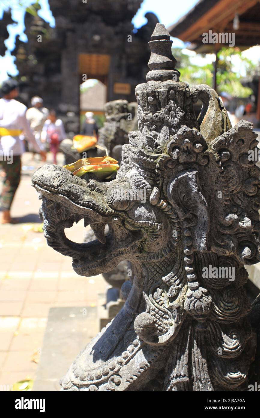 Ceremony at Pura Goa Lawah or Goa Lawah Bat Cave Temple in Goa Lawah ...