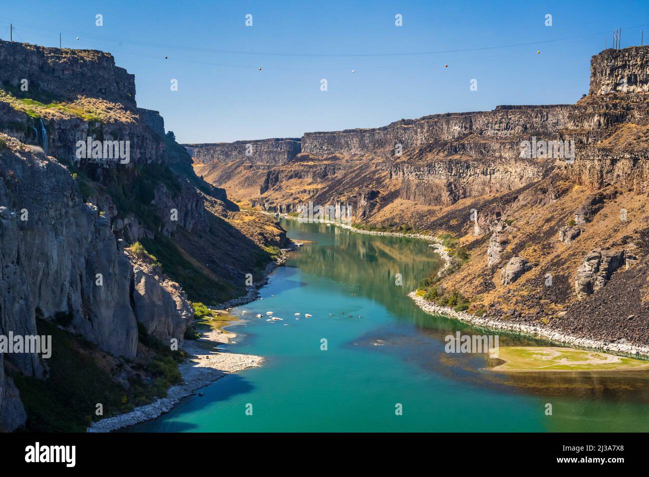 An overlooking view of nature in Twin Falls, Idaho Stock Photo - Alamy