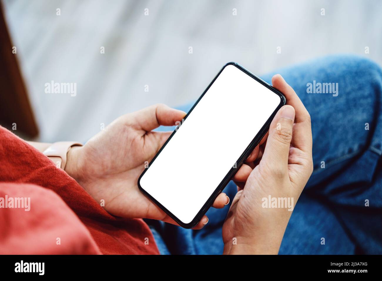 Editing, Advertising Media, Creative Work, Close up woman hand holding ...