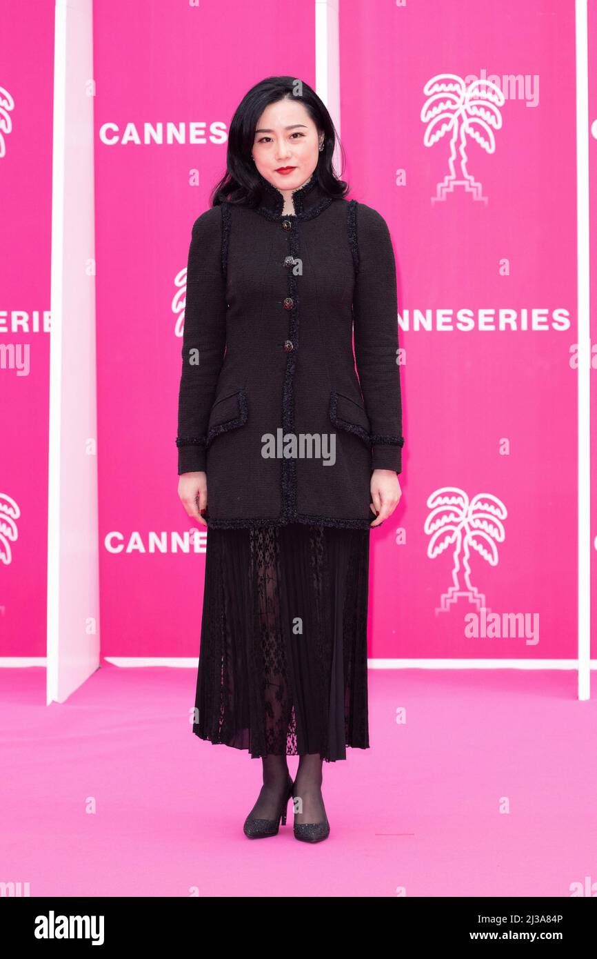 Cannes, France, April 06, 2022, Ye Shu attends the pink carpet during ...