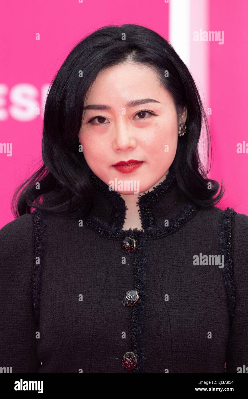 Cannes, France, April 06, 2022, Ye Shu attends the pink carpet during ...
