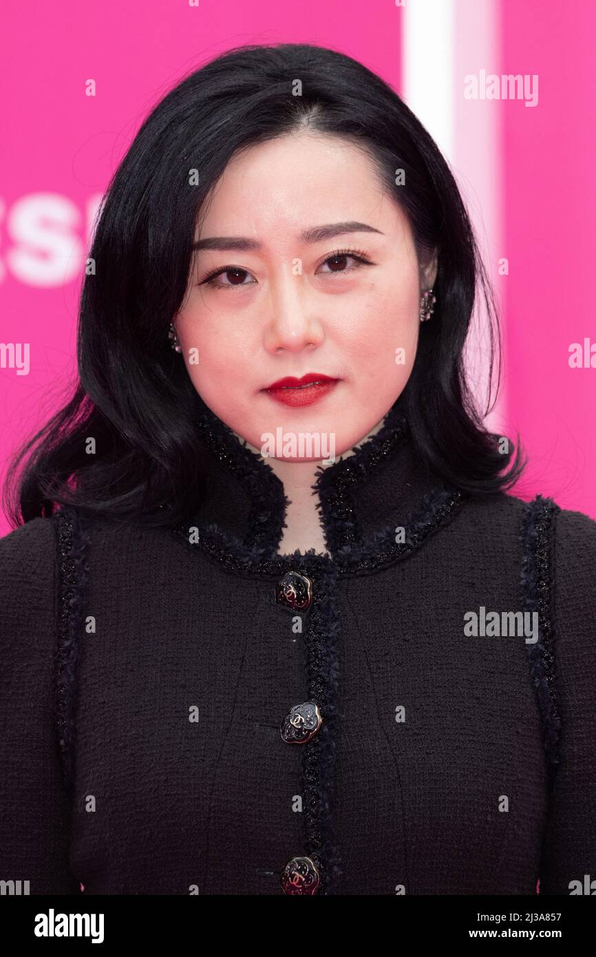Cannes, France, April 06, 2022, Ye Shu attends the pink carpet during ...