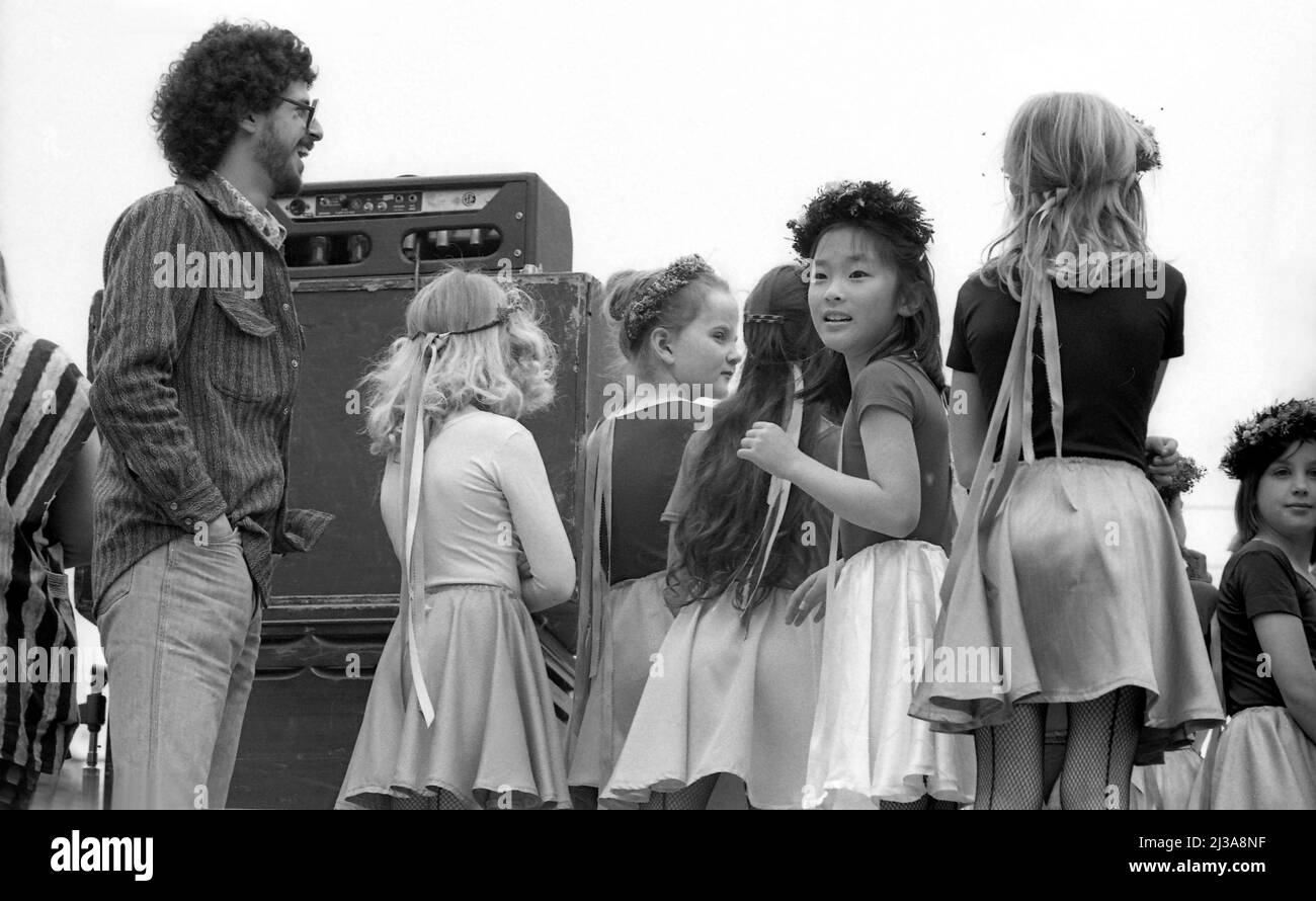 Young girls wait to go onstage at the at the Haight Ashbury Street ...