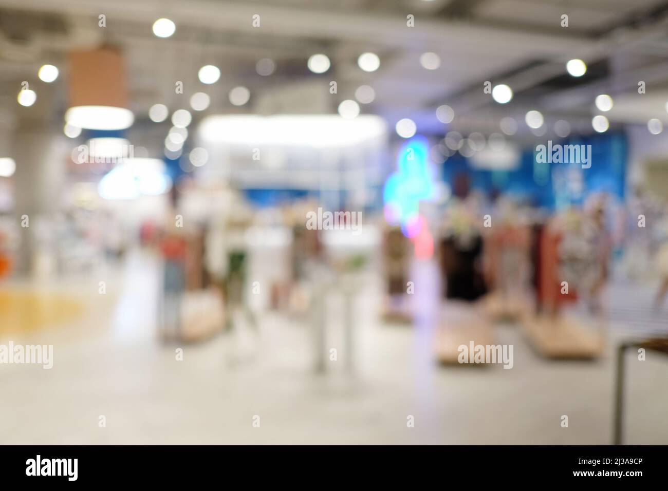Abstract blur interior background or defocused shopping mall of ...