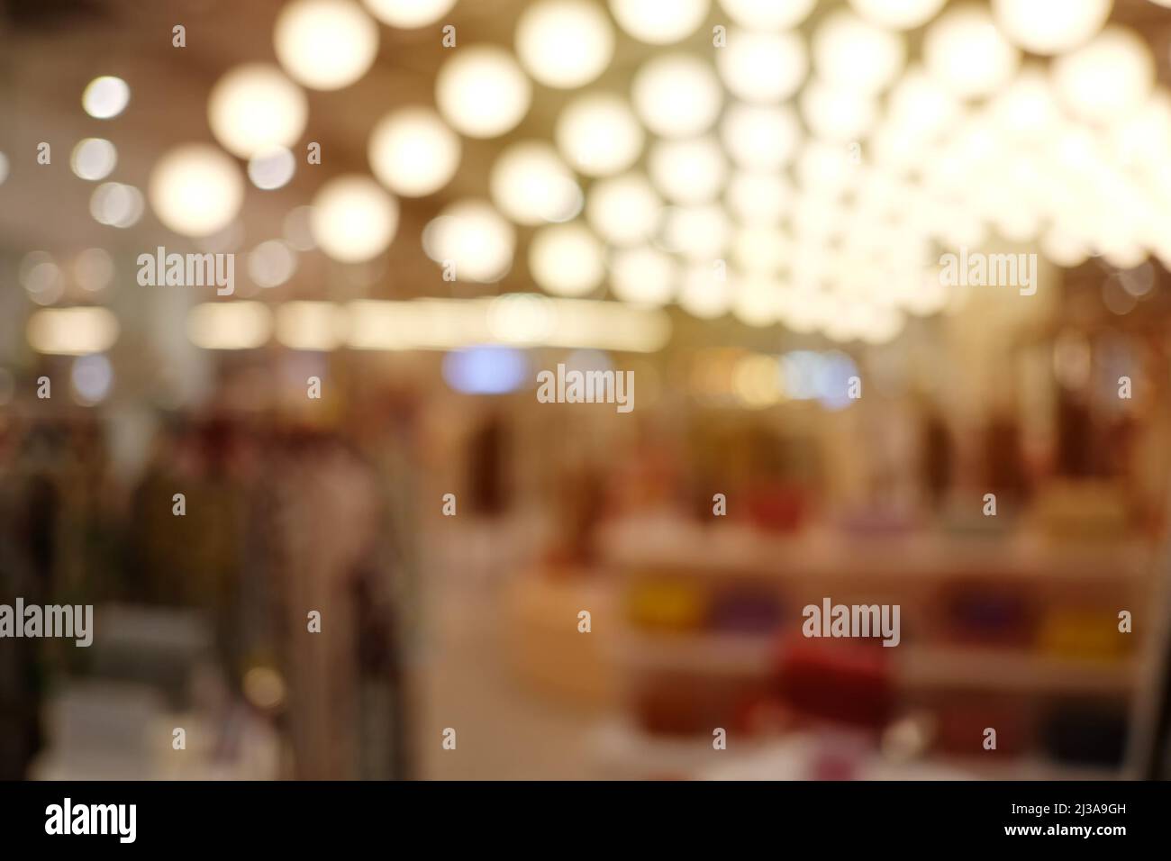 Abstract blur interior background or defocused shopping mall of ...