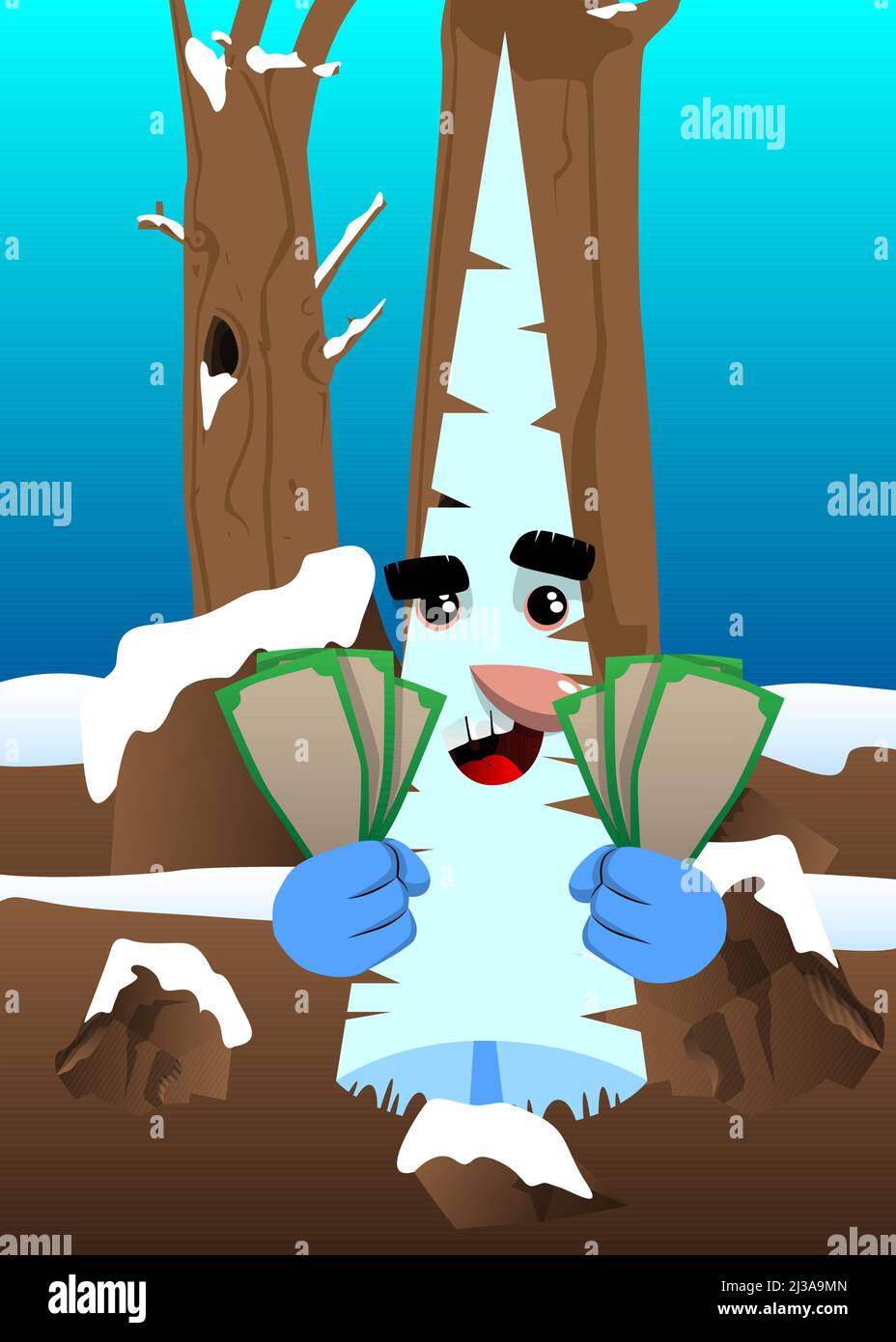 Winter banking Stock Vector Images - Alamy