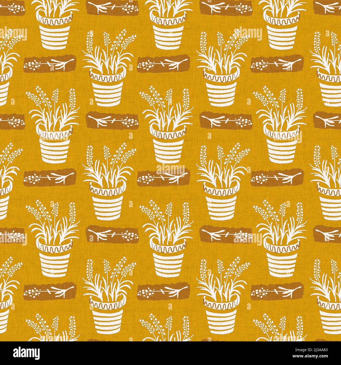 Gender neutral flower seamless raster background. Simple whimsical 2 ...
