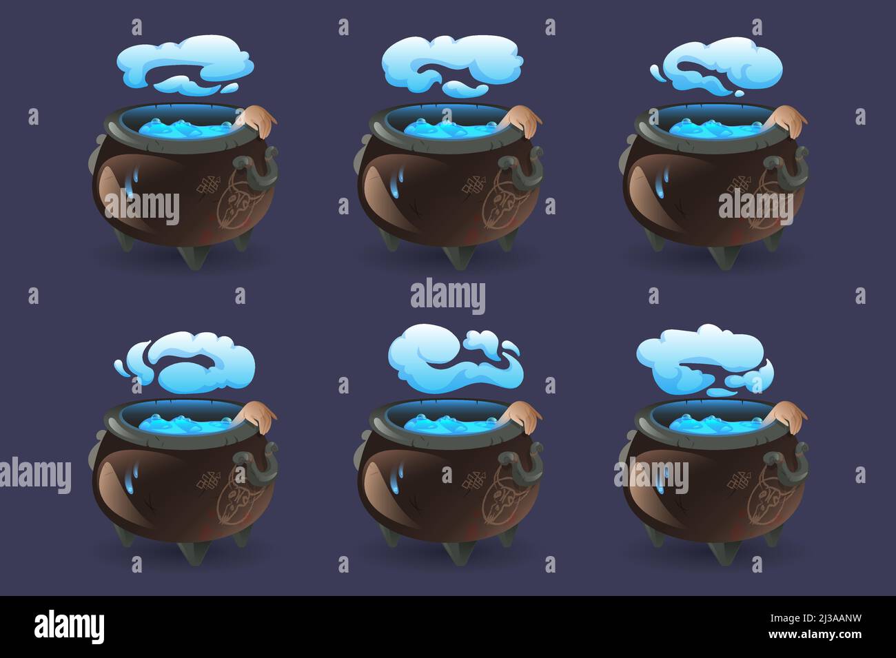 Blue potion icon cartoon Stock Vector Images - Alamy