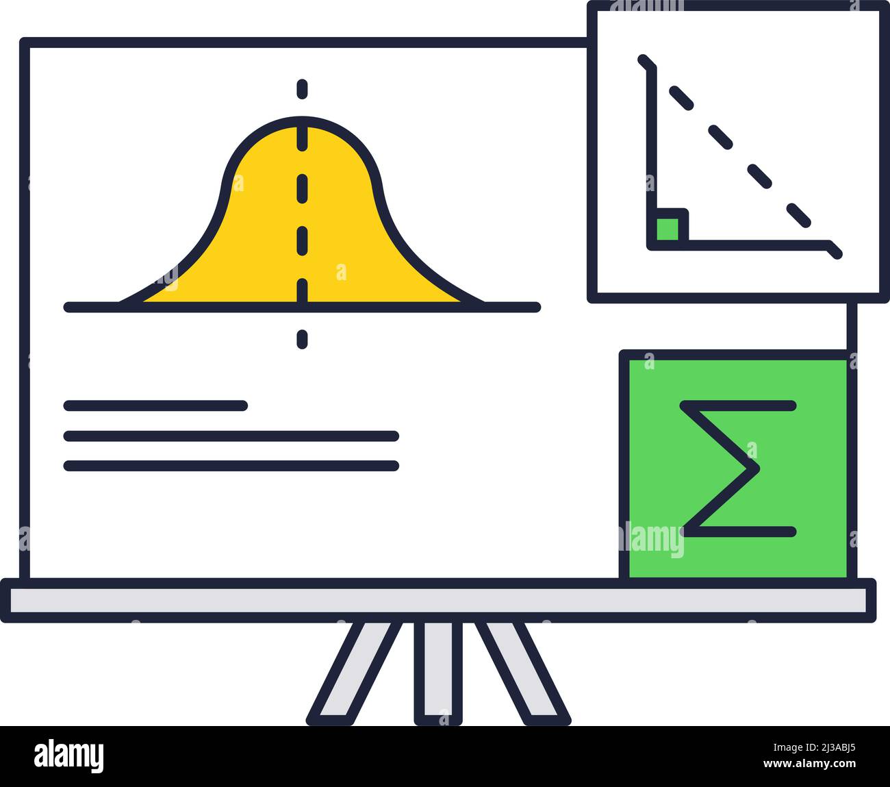 Math formula icon vector. Science and engineering, school physics line ...