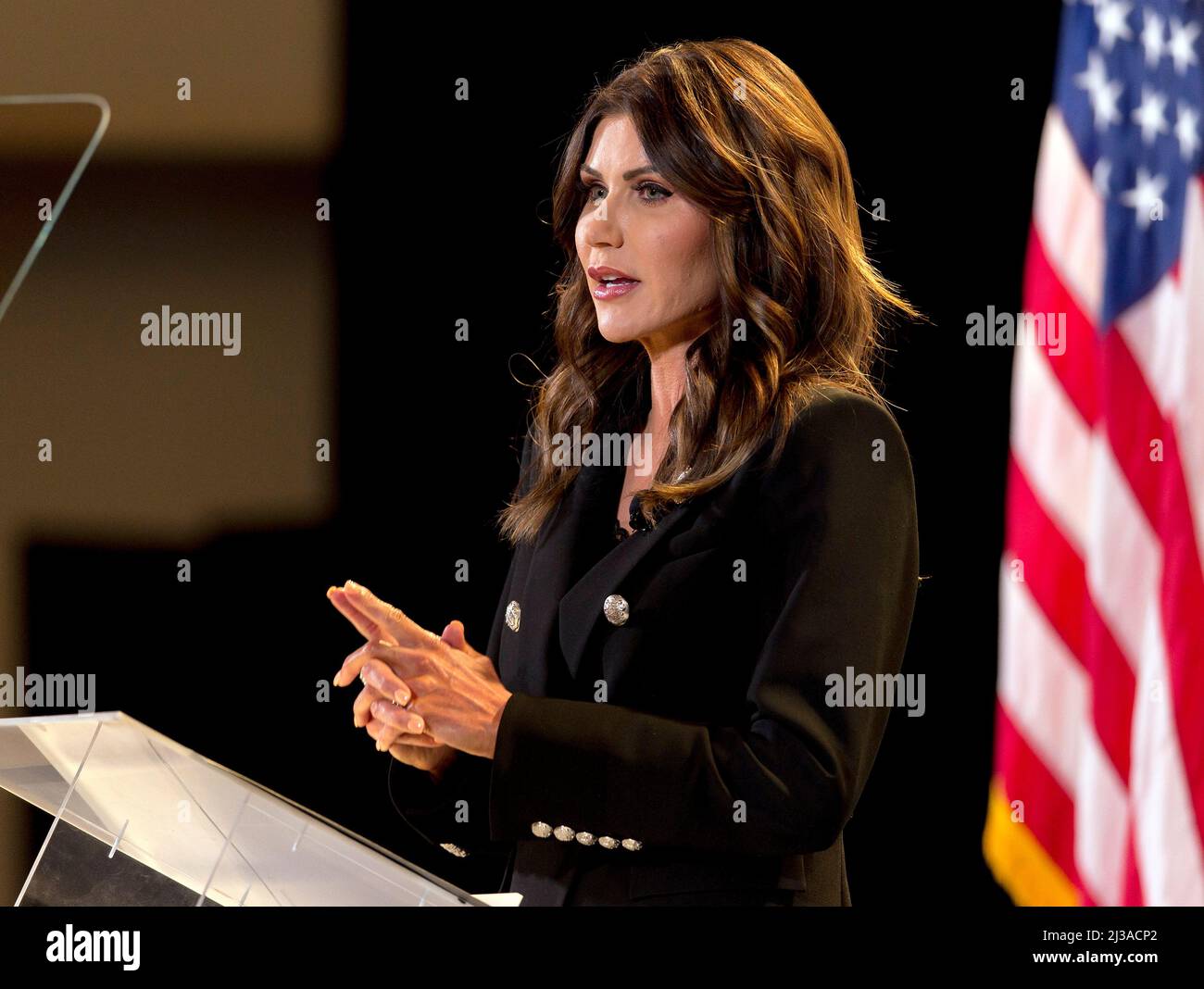 Simi Valley, California, USA. 06th Apr, 2022. South Dakota Governor ...