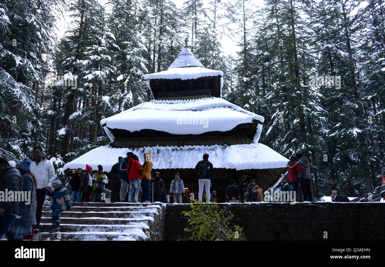 Hadimba Devi Temple is surrounded by thick deodar forests and was built ...