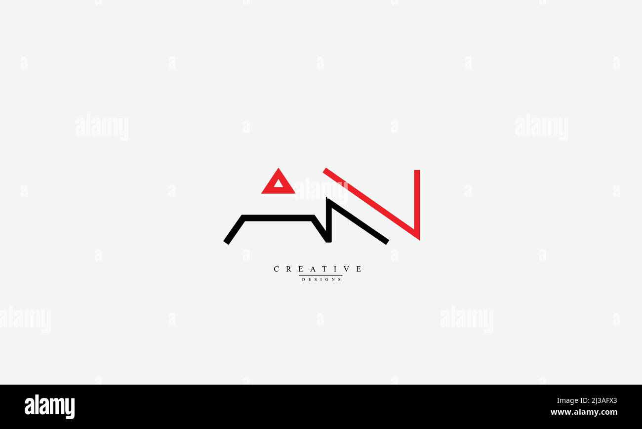 Alphabet letters Initials Monogram logo AN NA A N Stock Vector Image ...