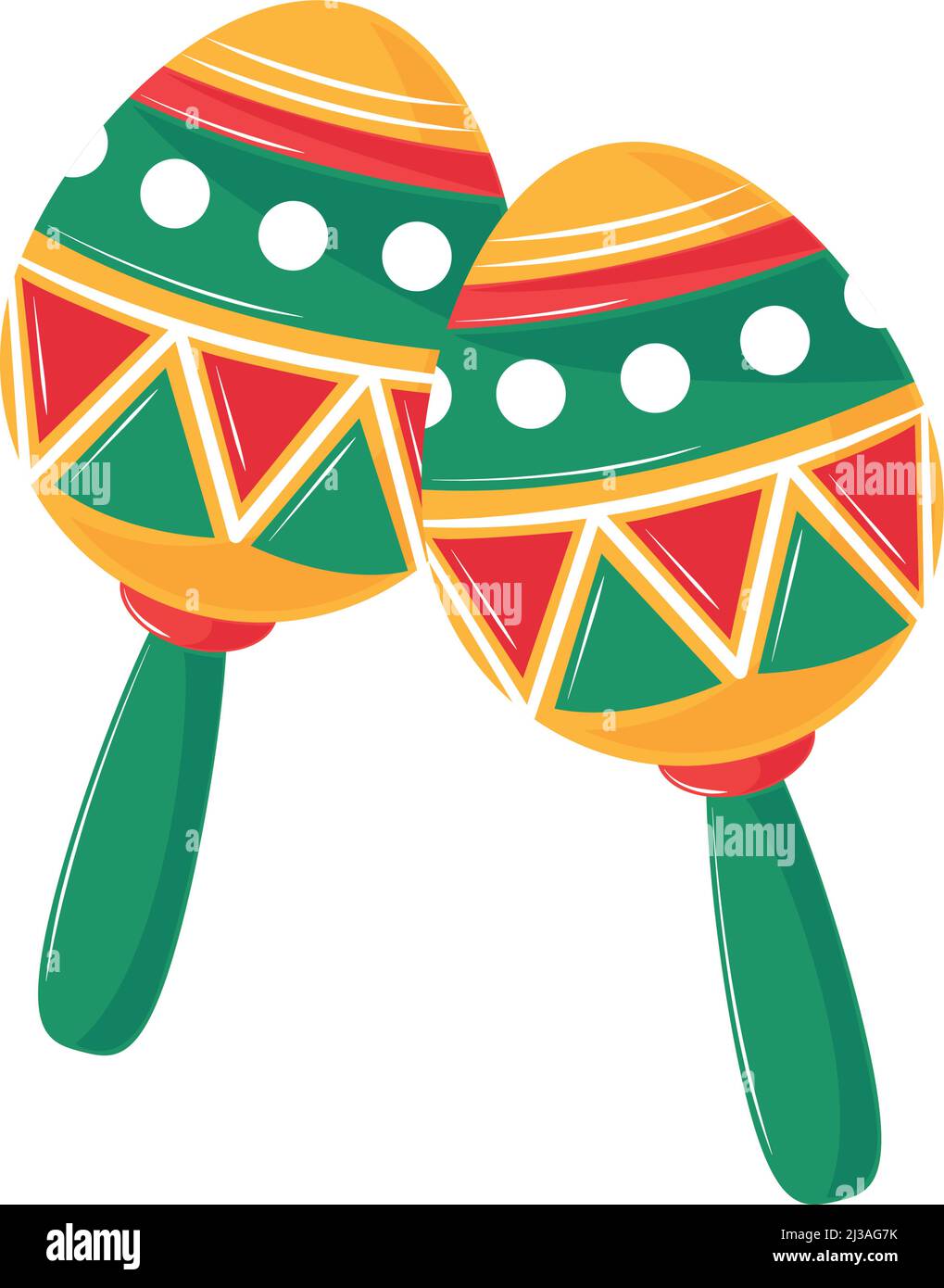 Maracas tropical instrument icon vector Cut Out Stock Images & Pictures ...