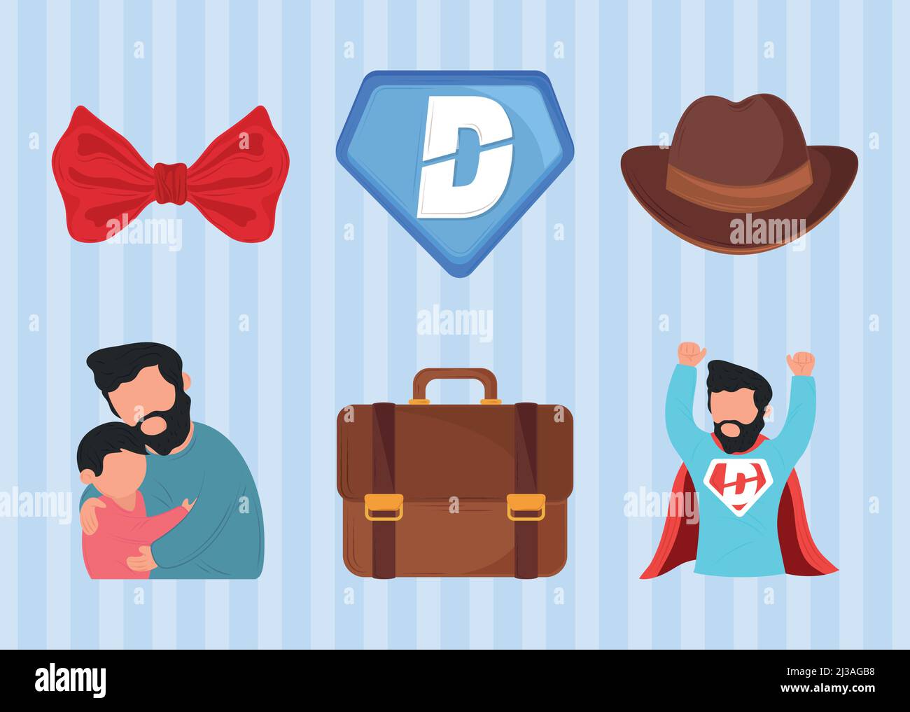 happy fathers day, icons Stock Vector Image & Art - Alamy