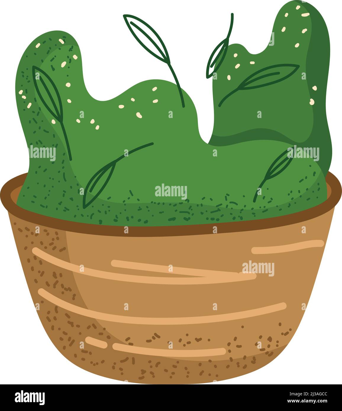 matcha food in bowl Stock Vector Image & Art - Alamy