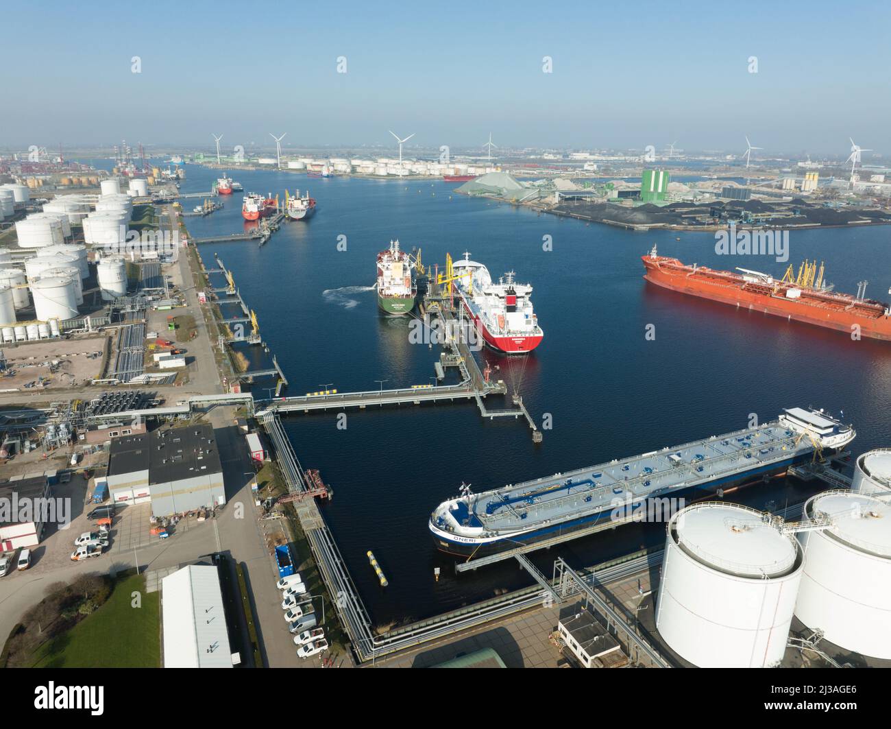 Amsterdam, 2th of March 2022, The Netherlands. Oil petrochemical ...