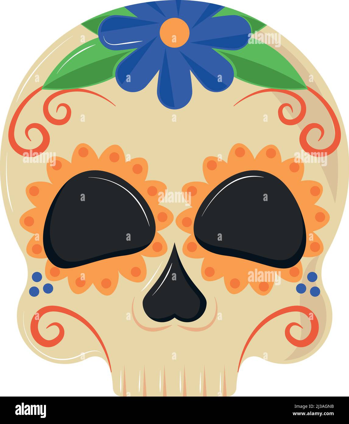 mexican skull decoration Stock Vector Image & Art - Alamy