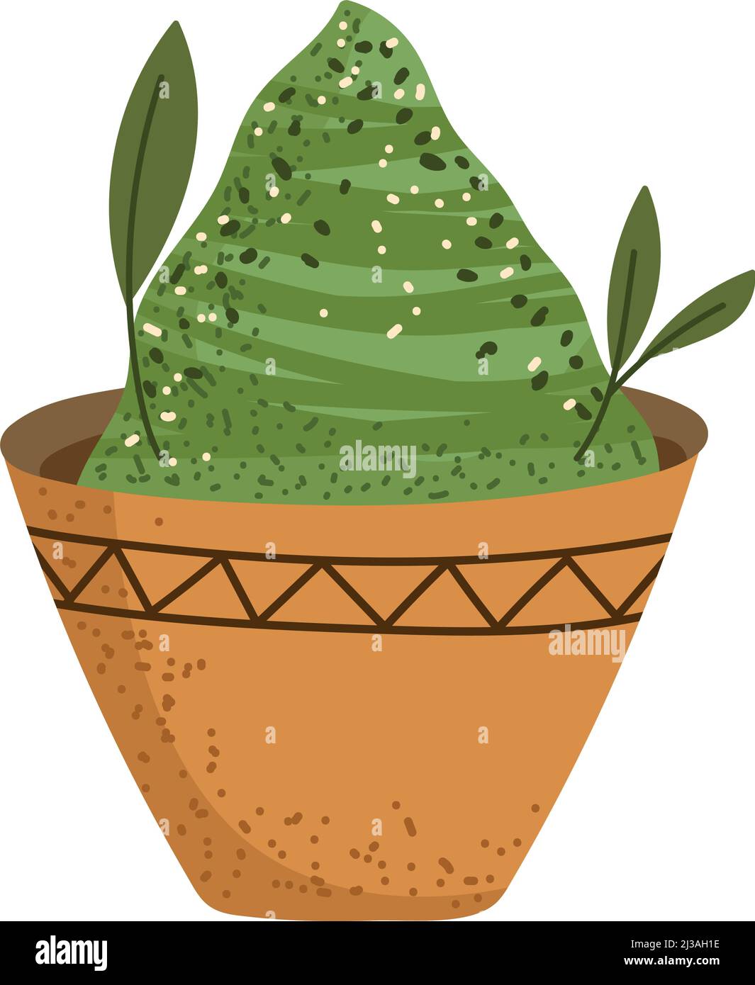 Matcha tea powder in Stock Vector Images - Alamy