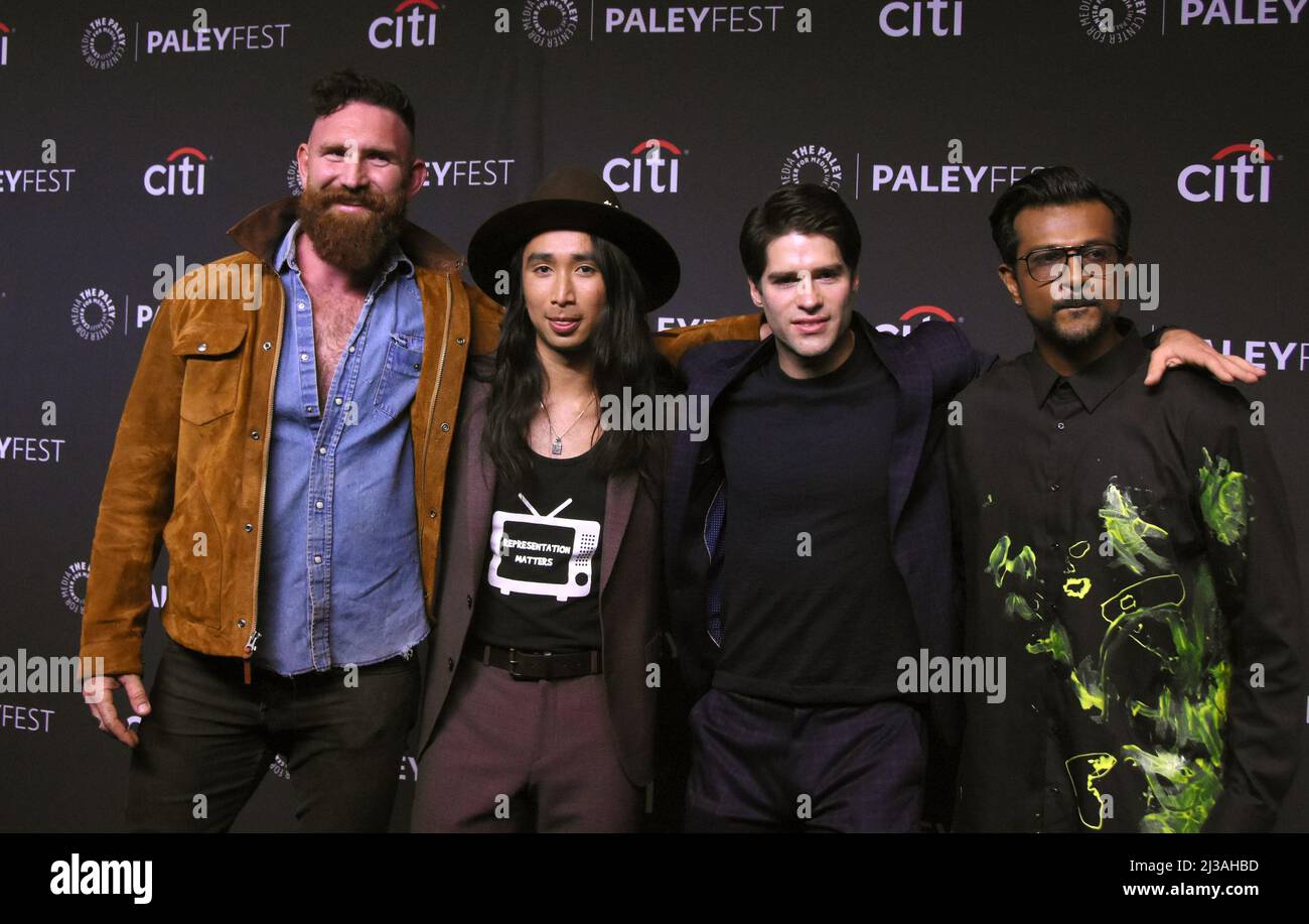 Hollywood, California, USA 6th April 2022 Actor Devan Long, Actor Roman ...