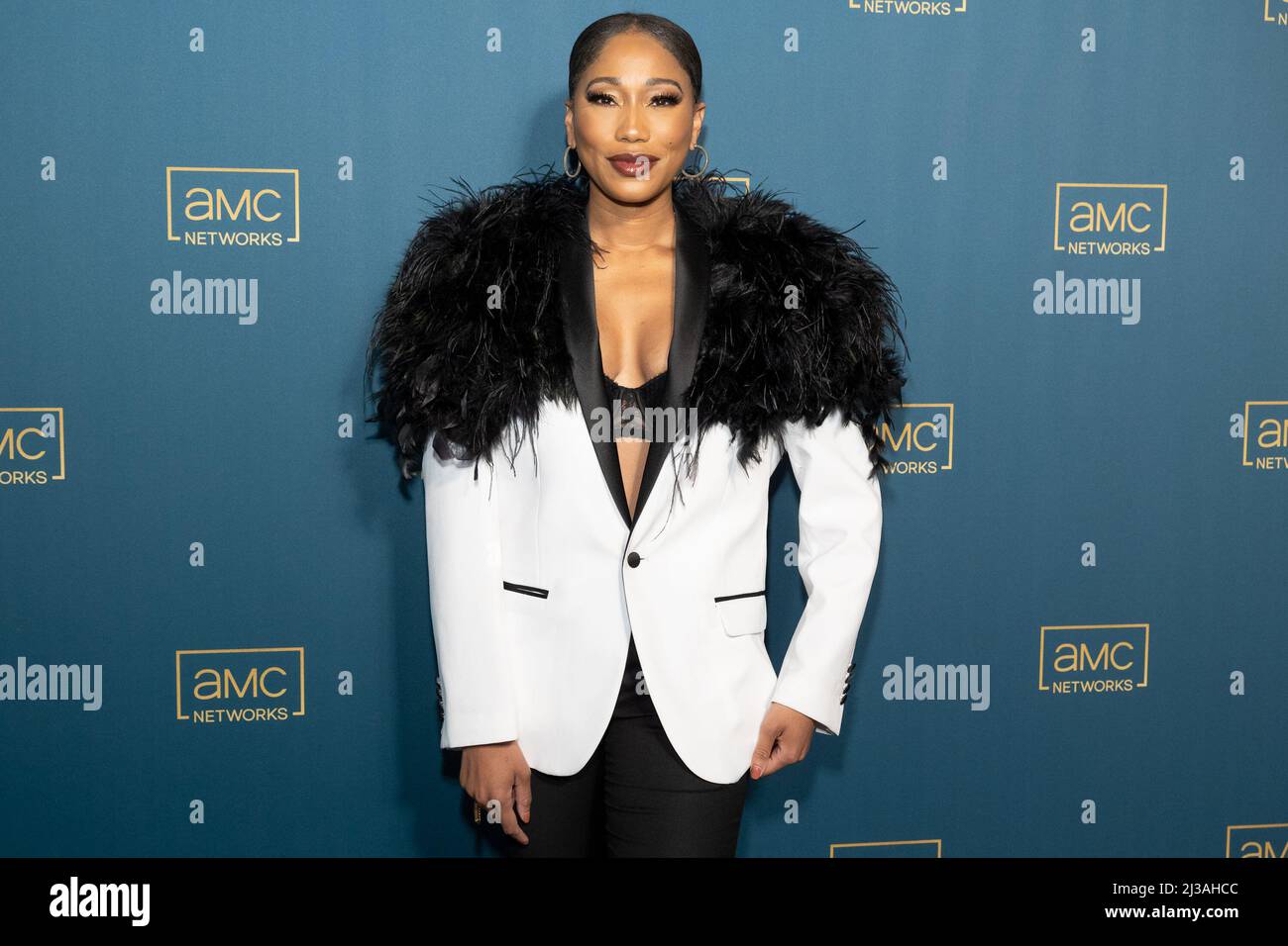 New York, US, on April 6, 2022, Tahira Francis attends AMC Networks ...