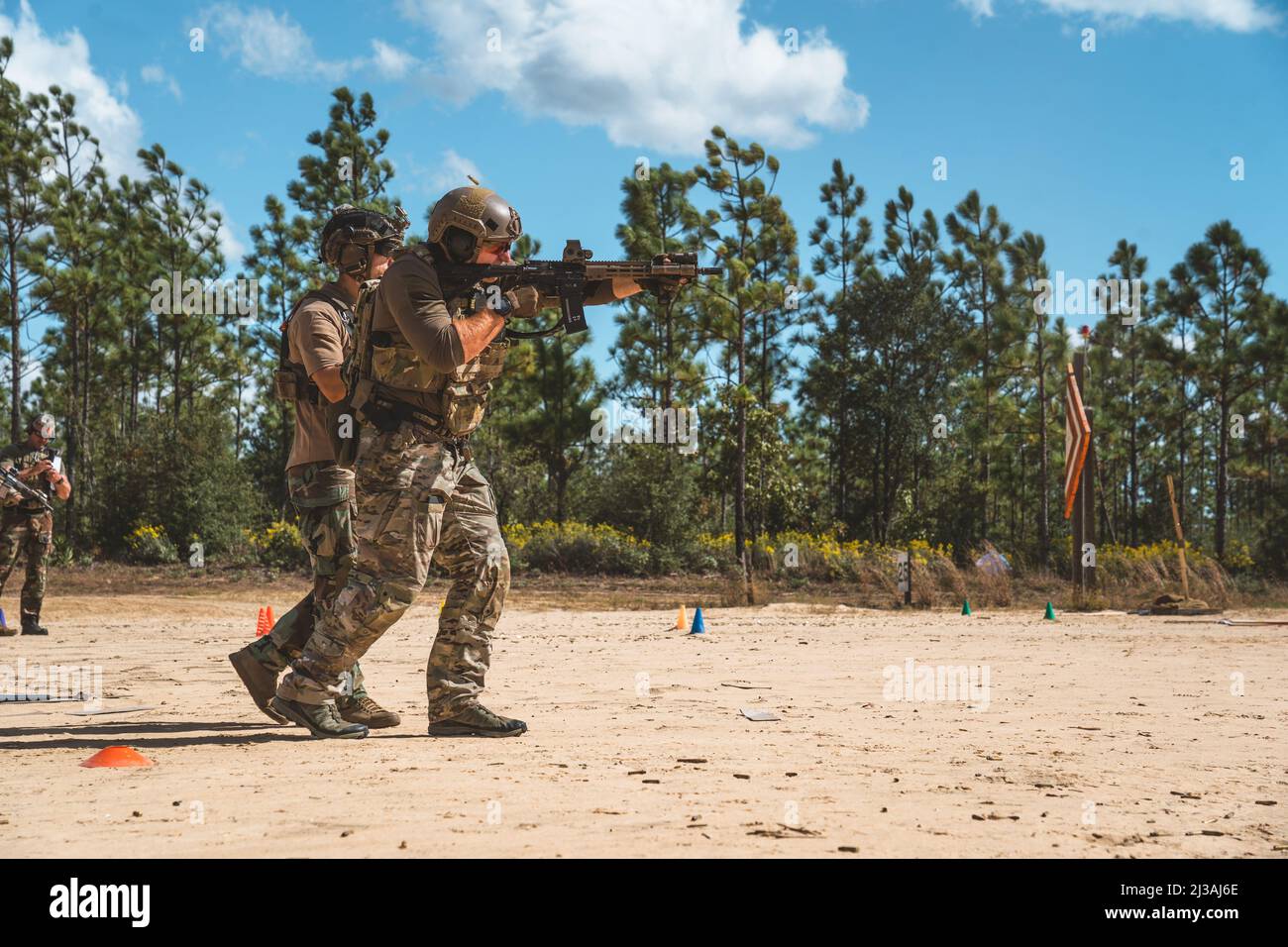 Members of the 7th Special Forces Group (Airborne) participate in a ...
