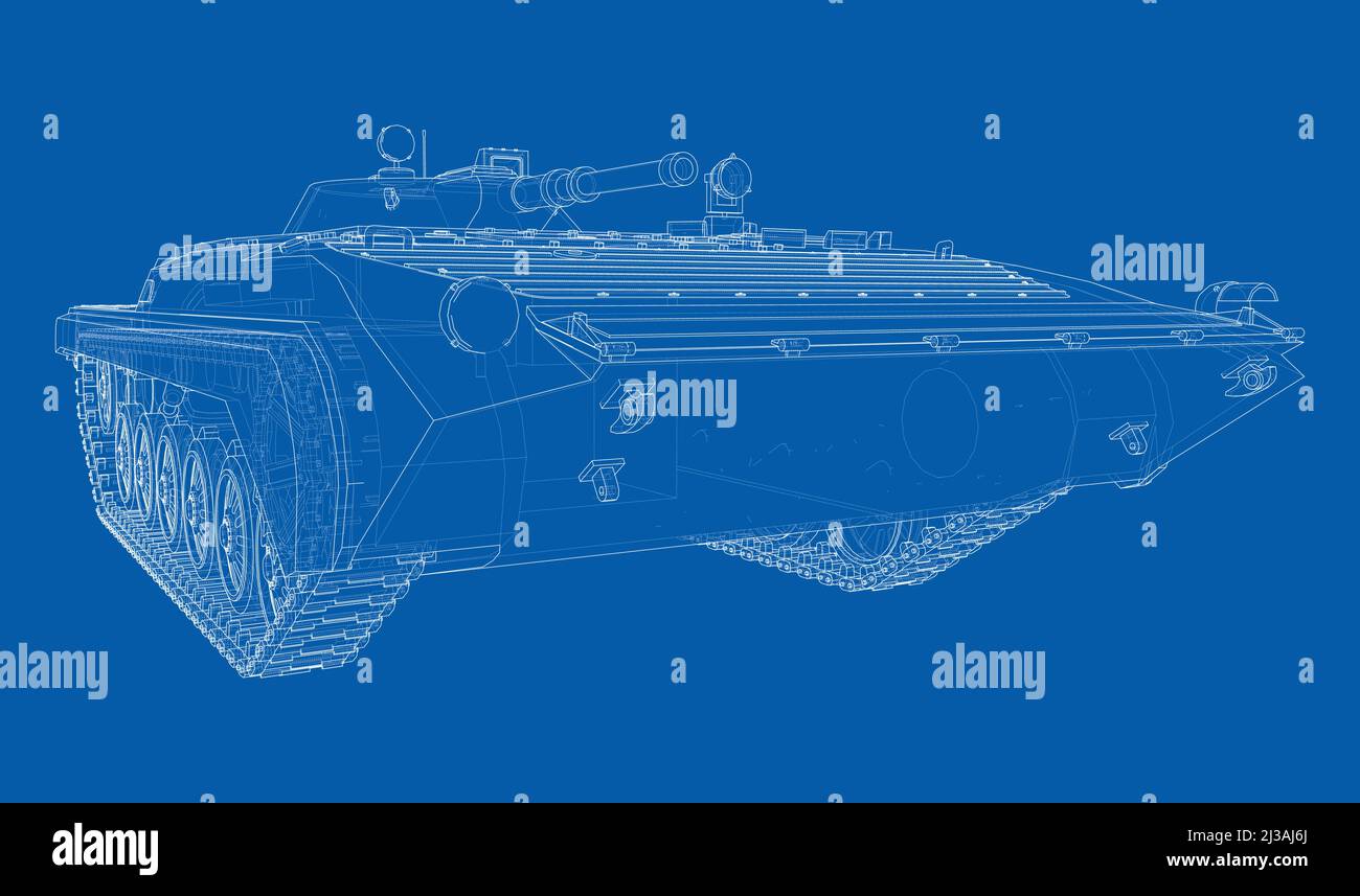 Infantry fighting vehicle. Vector Stock Vector Image & Art - Alamy