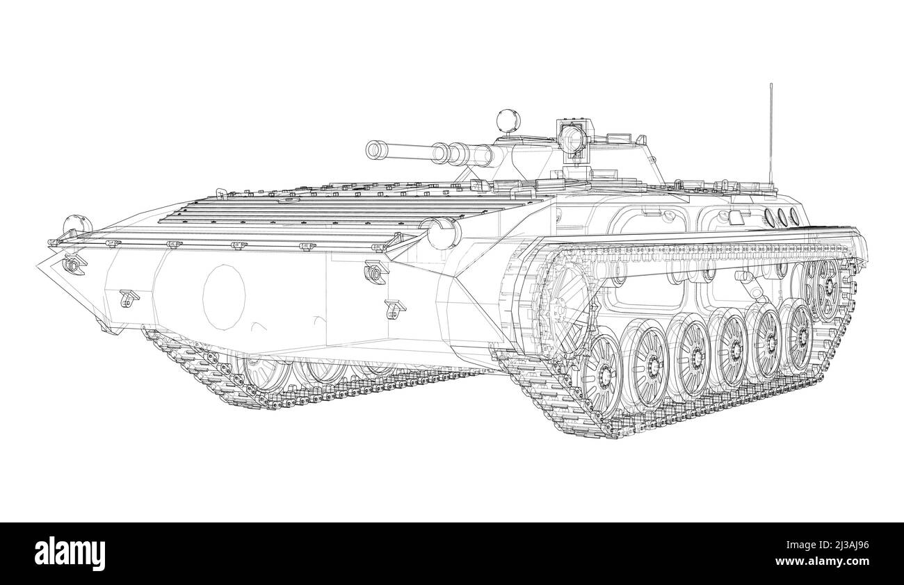 Infantry fighting vehicle. Vector Stock Vector Image & Art - Alamy