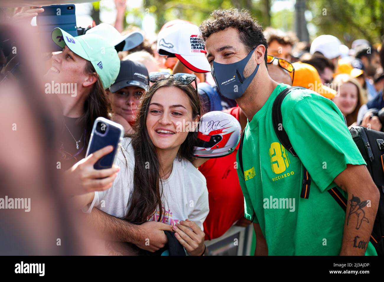 RICCIARDO Daniel (aus), McLaren F1 Team MCL36, signing autographs and ...