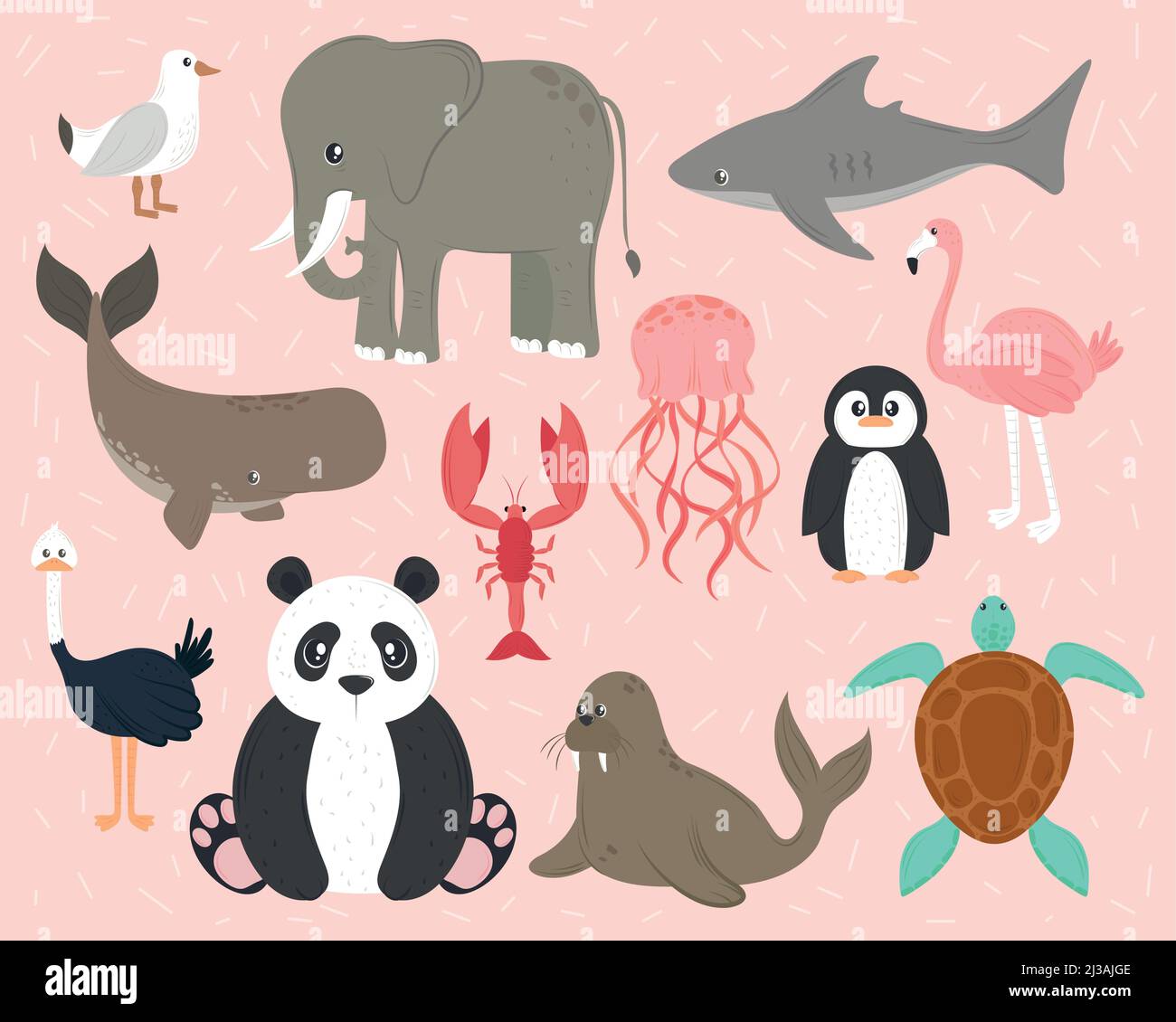 animals icons set Stock Vector Image & Art - Alamy