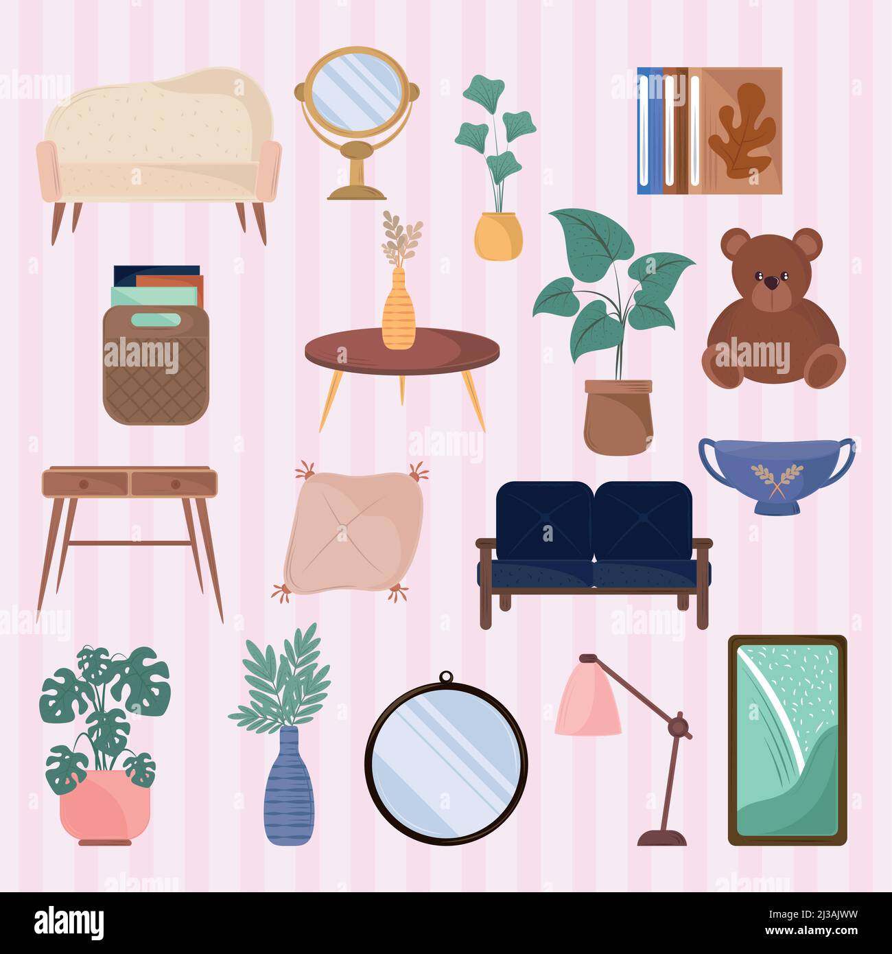 house stuff icons Stock Vector Image & Art - Alamy