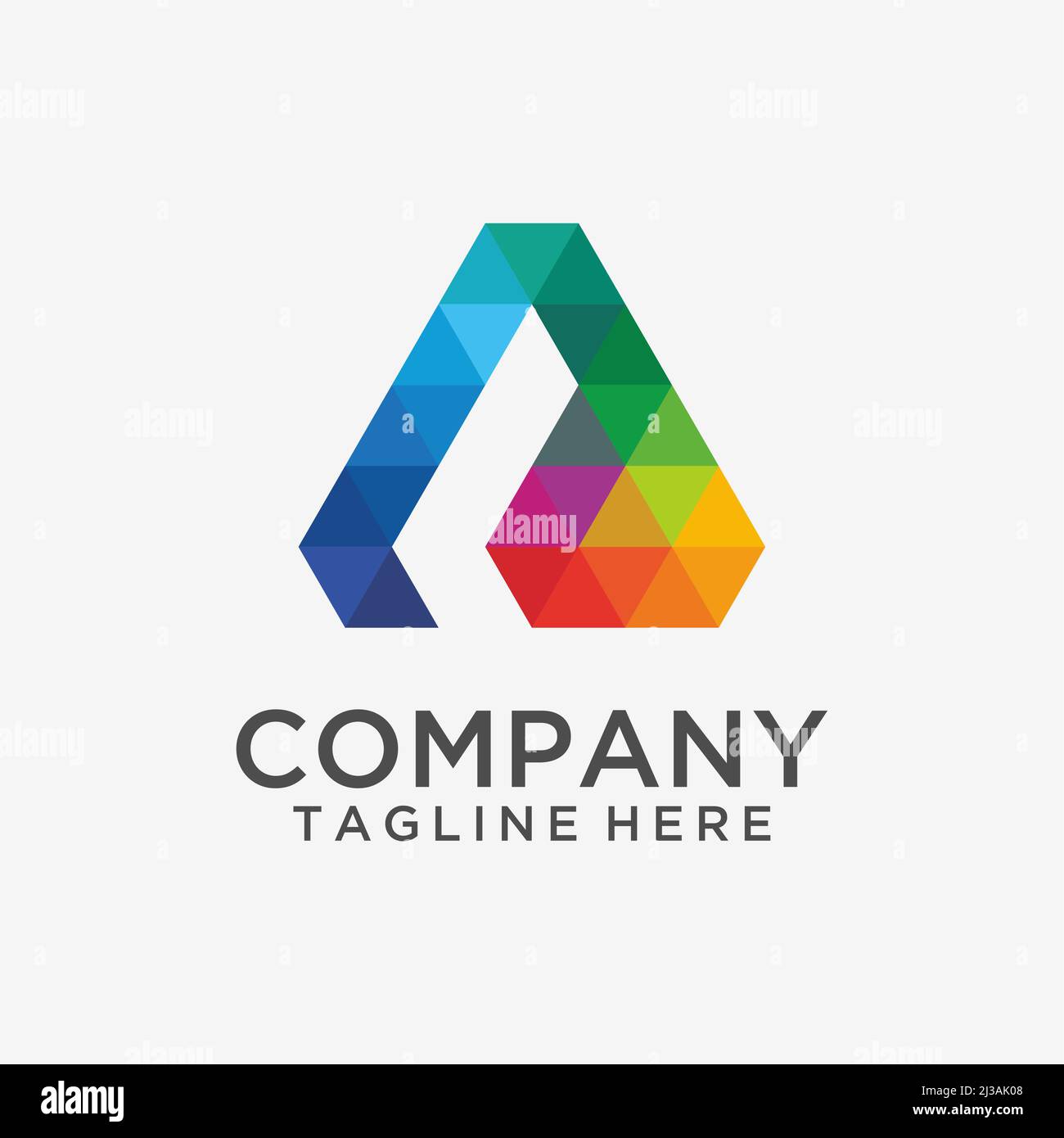 A letter poly logo design Stock Vector Image & Art - Alamy