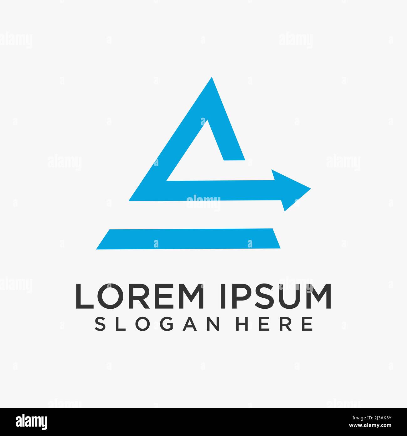 Triangle arrow logo design Stock Vector Image & Art - Alamy