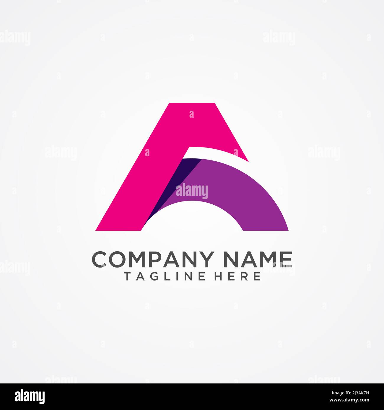 Letter logo purple logo Stock Vector Images - Alamy
