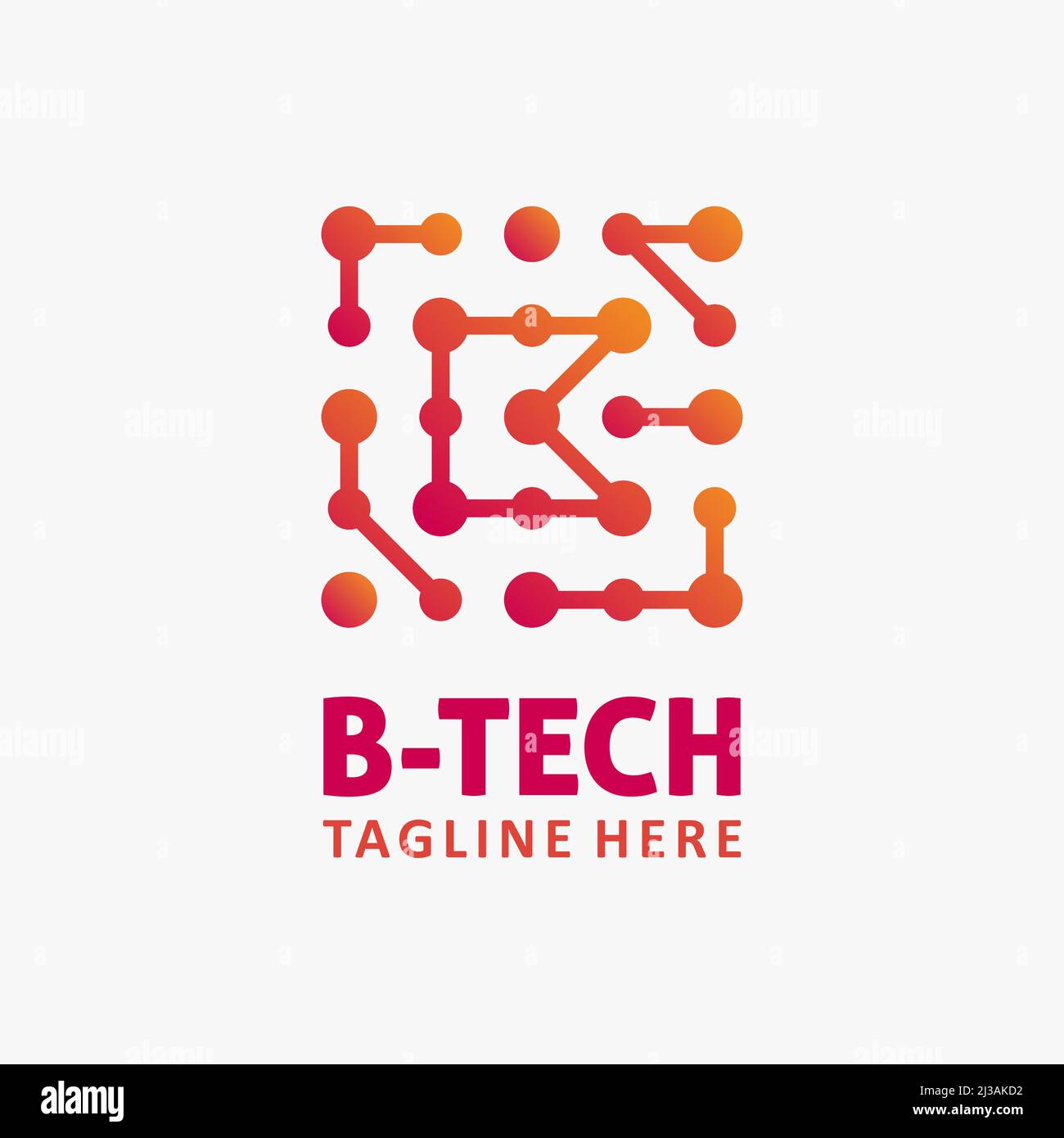 Letter B tech logo design Stock Vector Image & Art - Alamy