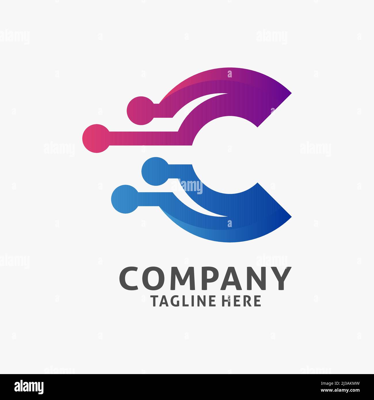 Letter C tech logo design Stock Vector Image & Art - Alamy
