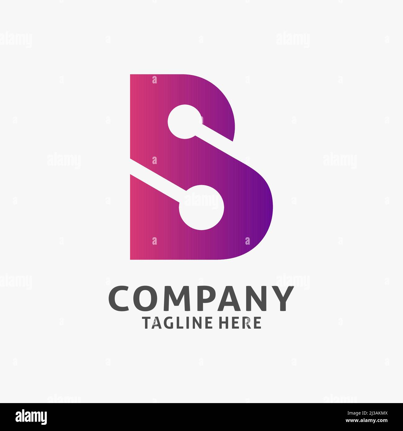 Letter B tech logo design Stock Vector Image & Art - Alamy