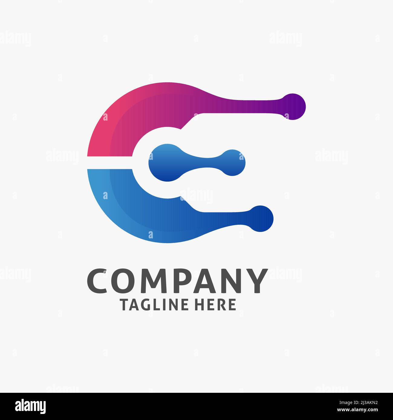 Letter C tech logo design Stock Vector Image & Art - Alamy