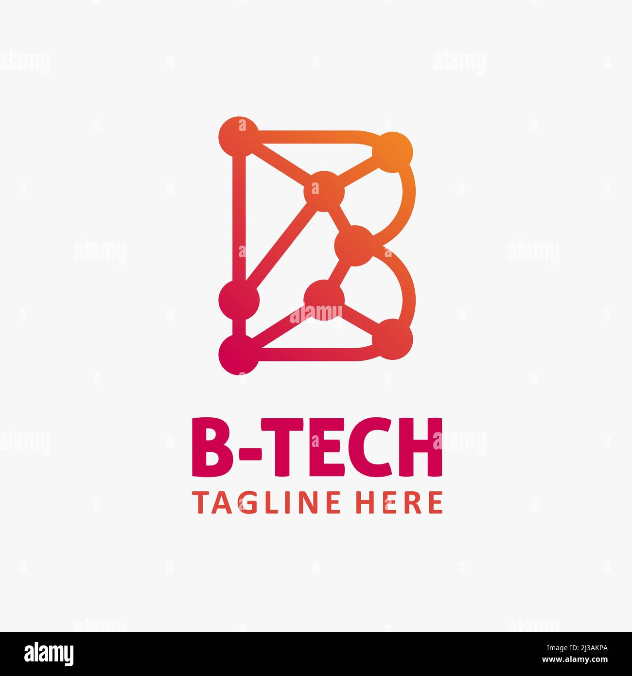 Letter B tech logo design Stock Vector Image & Art - Alamy